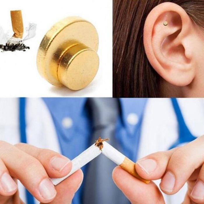 Miracle Anti-Smoking Magnetic Patch Ear Magnet Stop Cigarettes Smoke Q