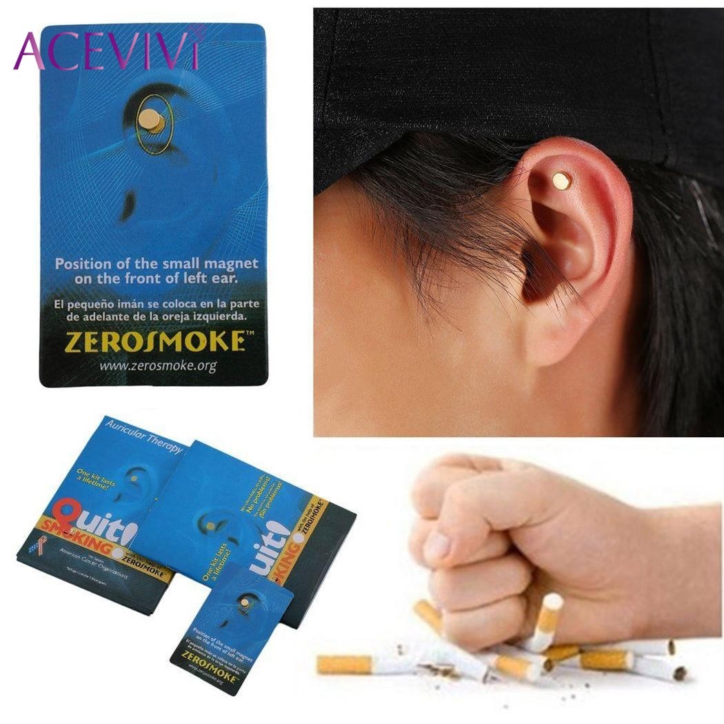 Miracle Anti-Smoking Magnetic Patch Ear Magnet Stop Cigarettes Smoke Q